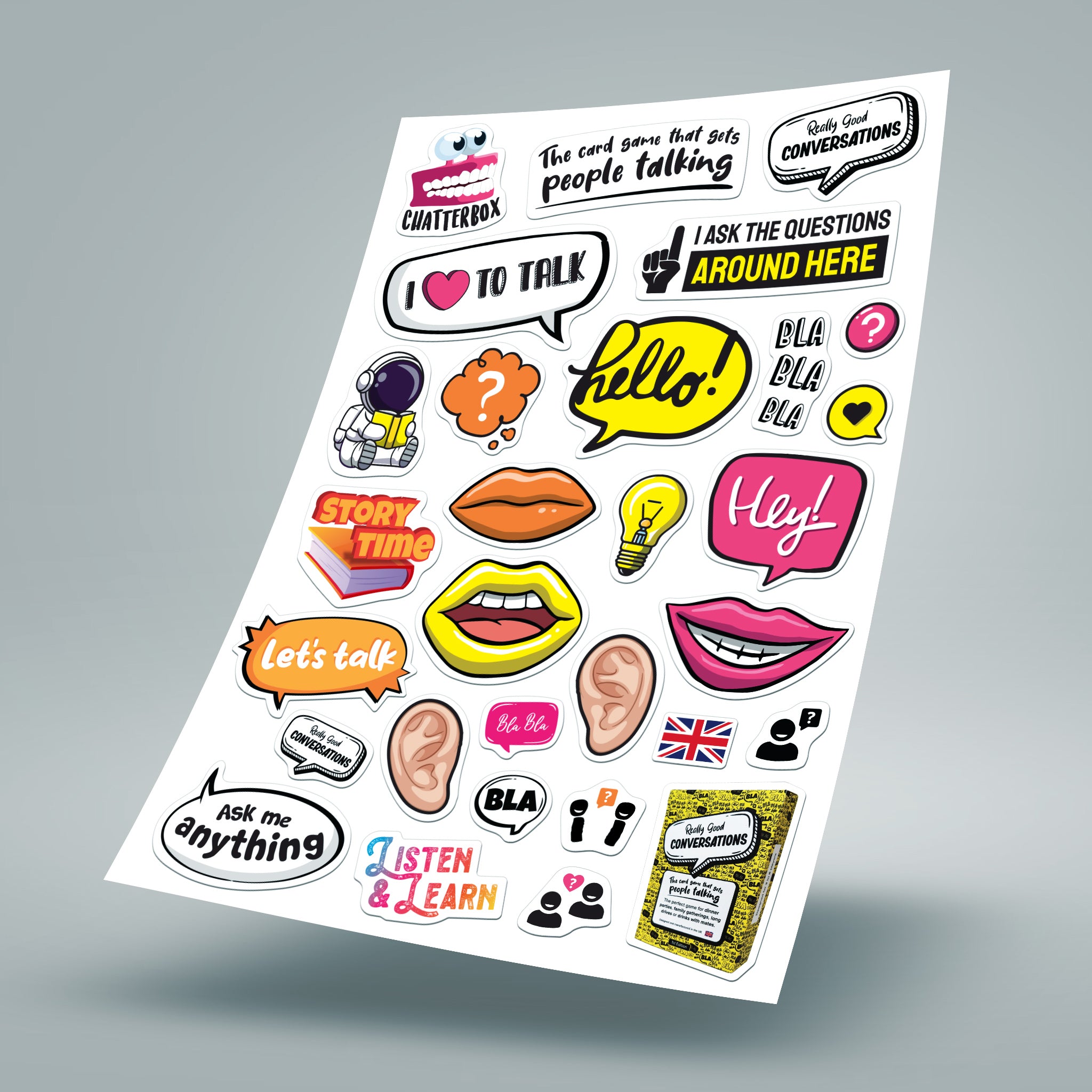 RGC Sticker Sheet (A6) – ReallyGoodConversations
